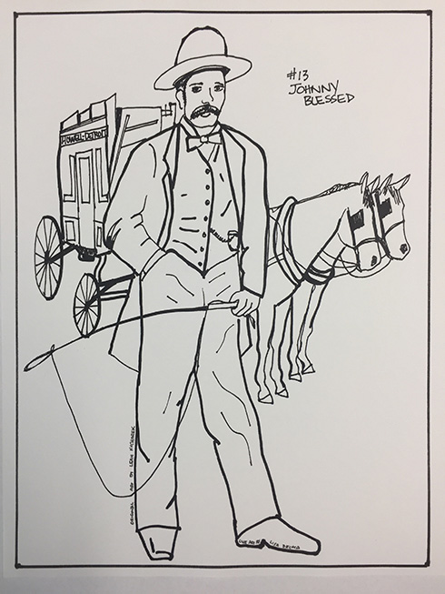Johnny Blessed Coloring Page – Brighton Area Historical Society